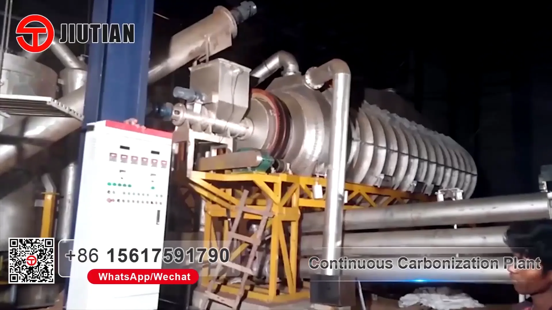 Continuous Rotary Sawdust Biomass Carbonization Furnace Charcoal Making ...