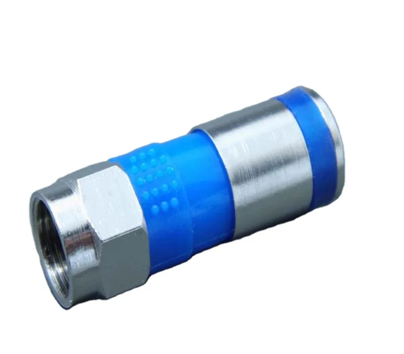 Antenna Wire Electrical Waterproof Catv Rf Coaxial 75ohm F Type Compression Connector For Rg6 ...