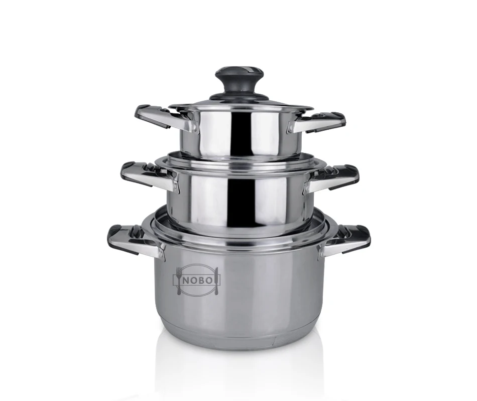 16pcs Kitchen Induction Cooking Pots And Pans Set Stainless Steel ...