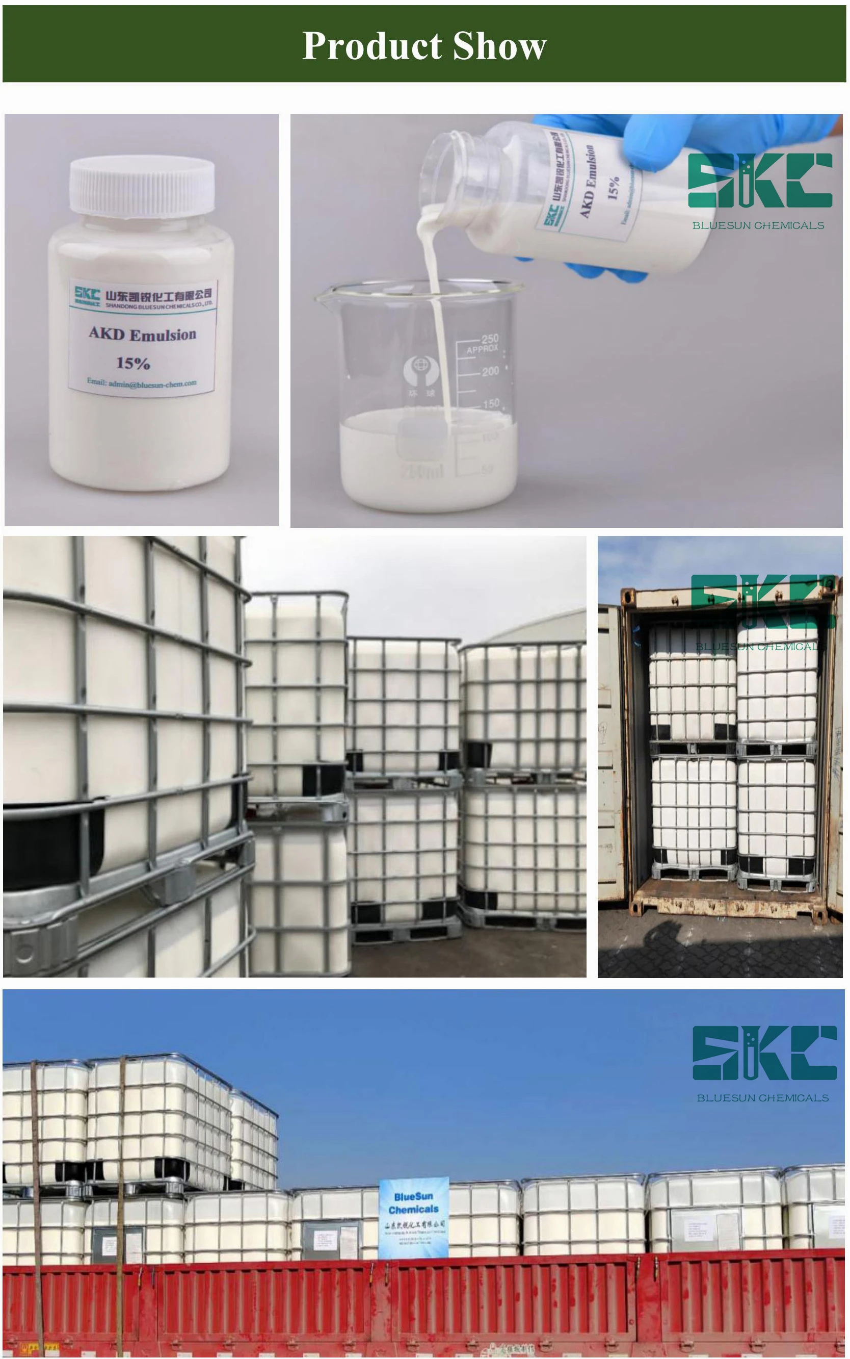 Akd Emulsion Sizing Agent For Corrugated Paper Test Liner/fluting Paper ...