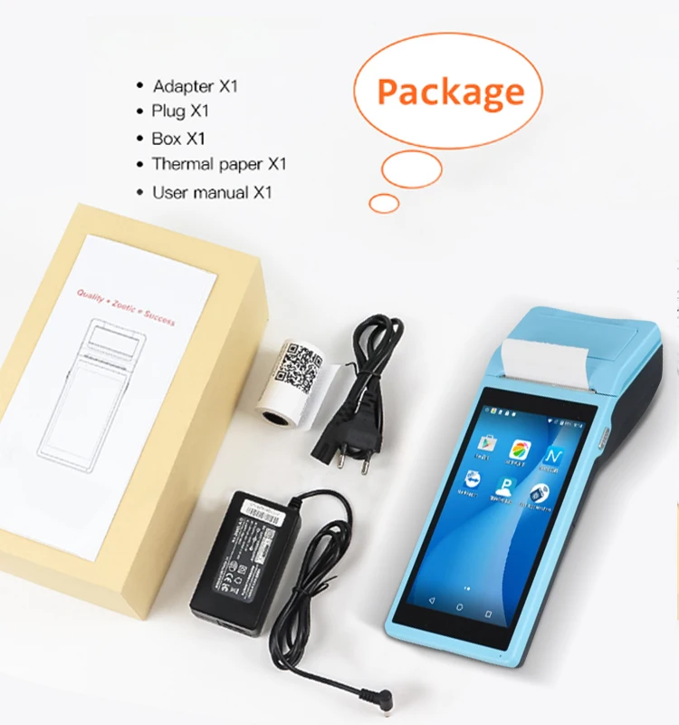 cheapest pos Q2 handheld android pos terminal printer android mobile printer PDA Products from ...