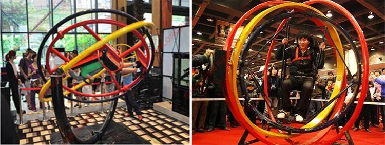 Exciting 6 Seats 3d Human Gyroscope Rides For Sale Spaceball Rides ...