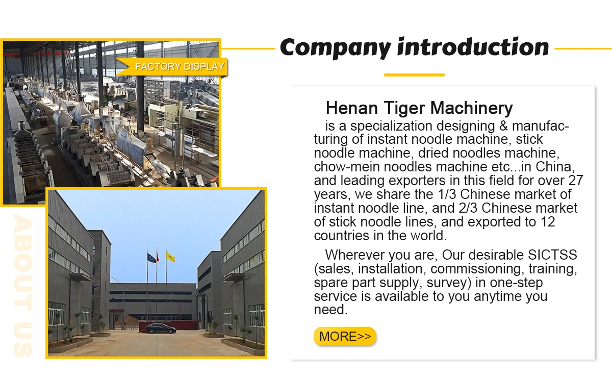 Henan Tiger Machinery Co., Ltd. - Noodle Making Machine, Packing Machine