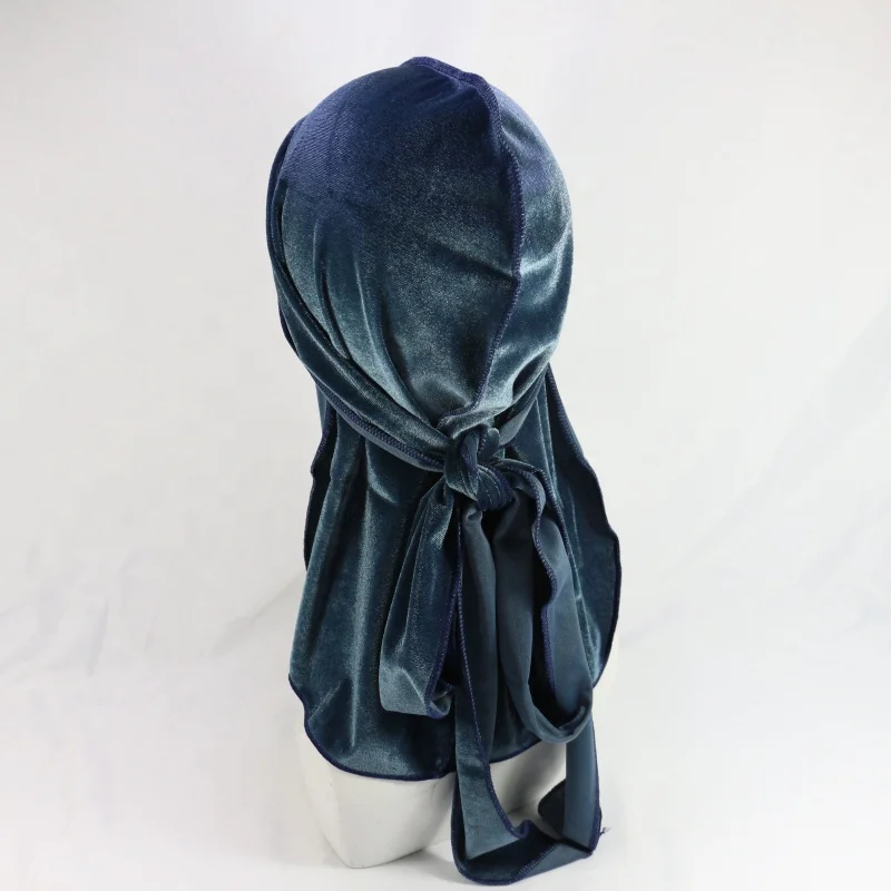 HZM-18113 Premium Shiny Durag - Custom Velvet Durag Multi Color