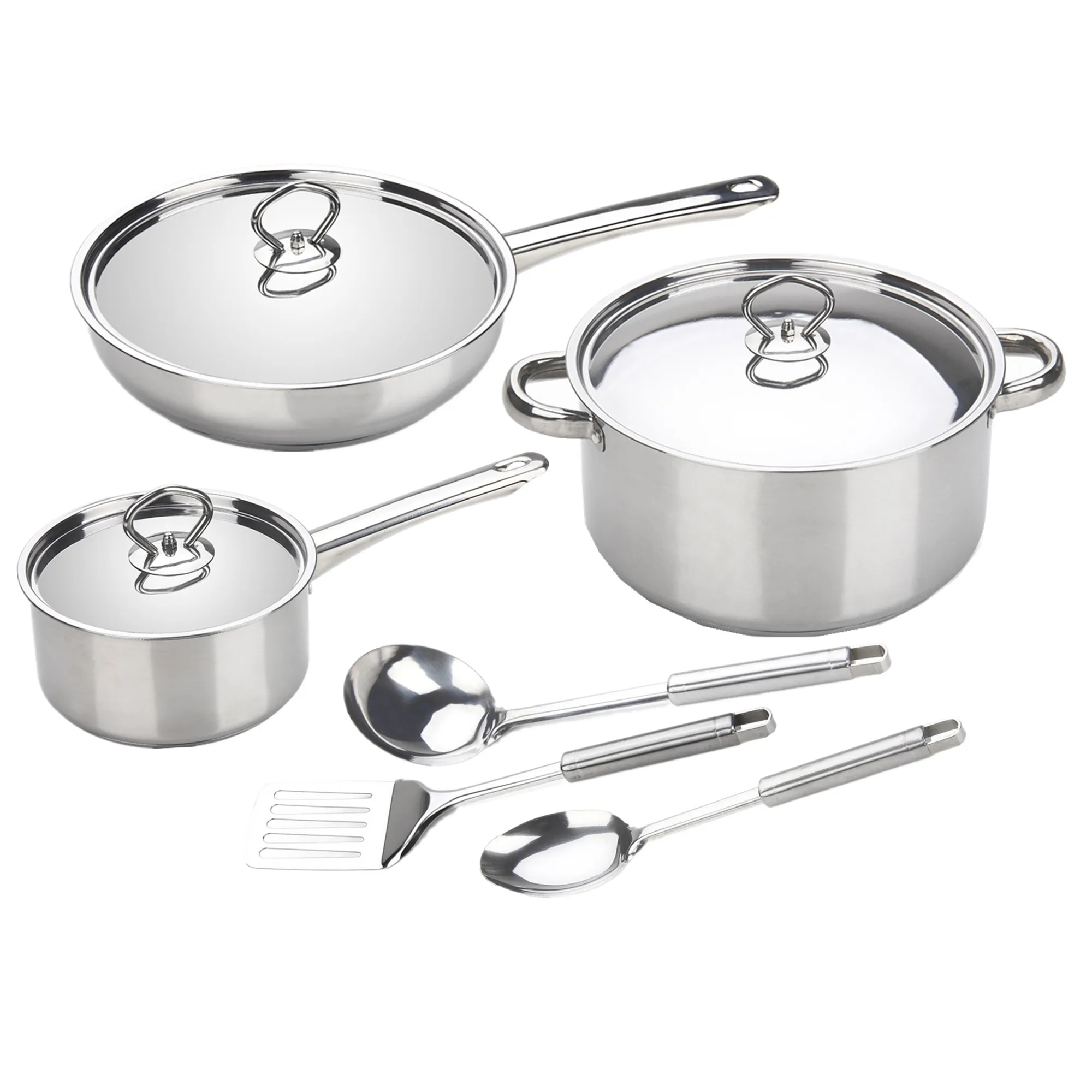 15pcs Stainless Steel Cookware Sets Ollas De Acero Inoxidable - Buy ...