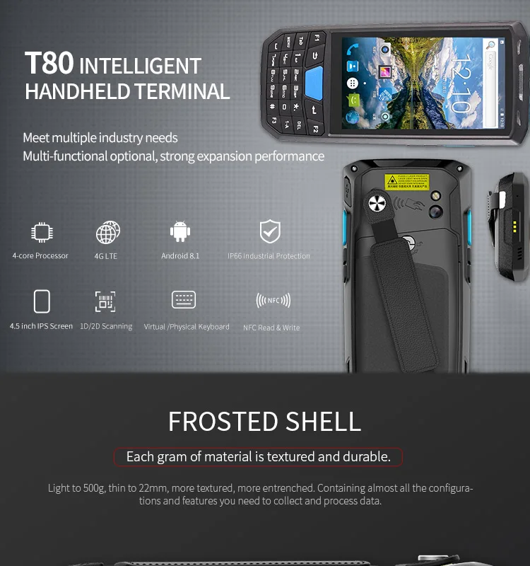 T80 PDA Handheld Terminal - Efficient Logistics Scanning