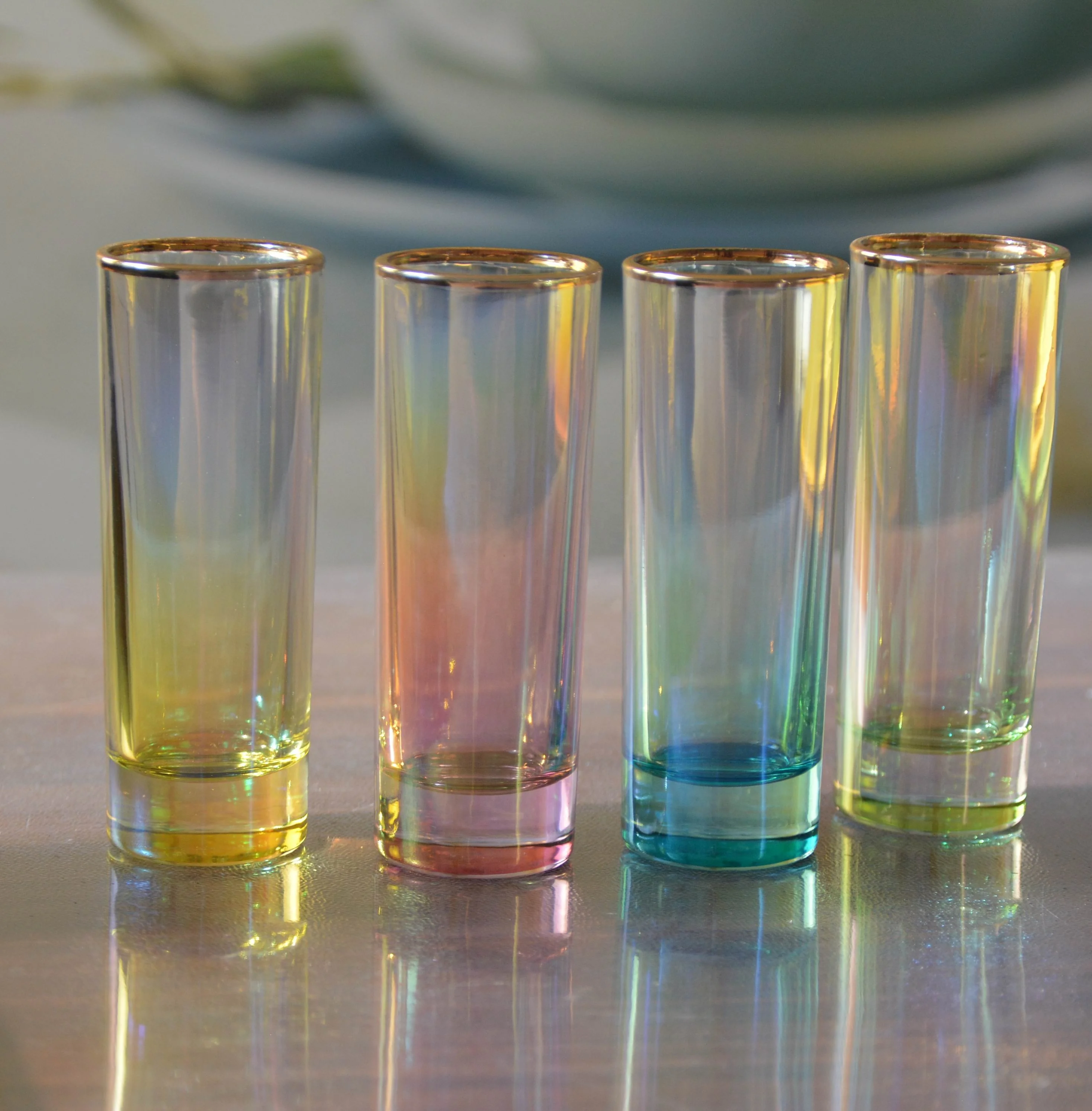 Personalized Rainbow Color Luxury Shot Glass - Tequila Shooter