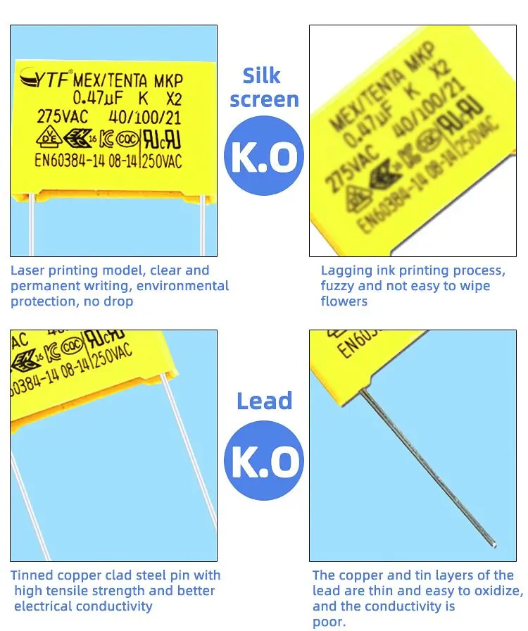 Yellow Box Interference Suppression Capacitor Mpx Mkp X2 Capacitor 275v ...