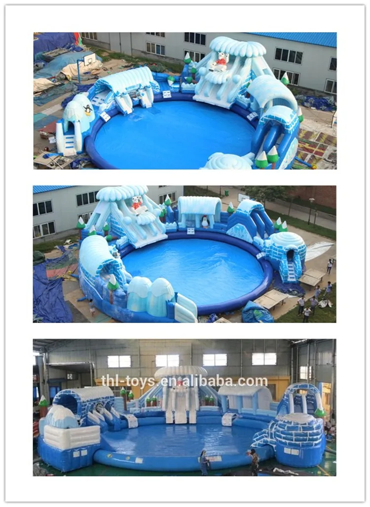 Inflatable Water Park Water Playground Inflatable Air Water Park With ...
