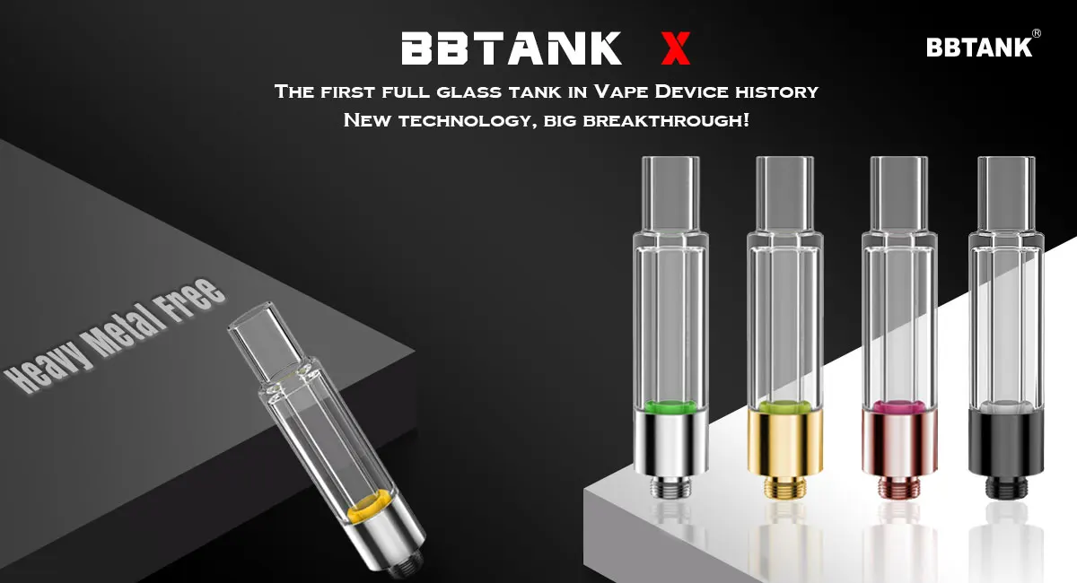 2020 New Trend Ceramic Coil All Glass Bbtank X 1ml Vape Cartridge For ...