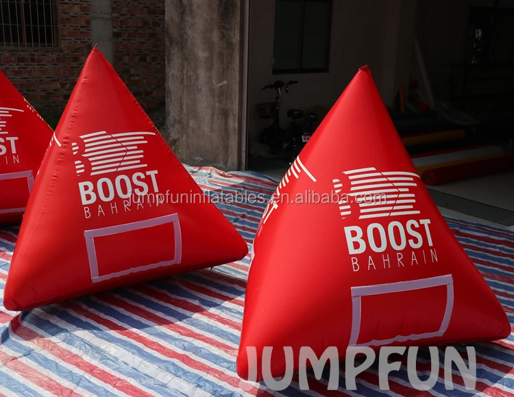 Customized Inflatable Float Trigonal Pvc Buoy For Sale 200cm Tall ...