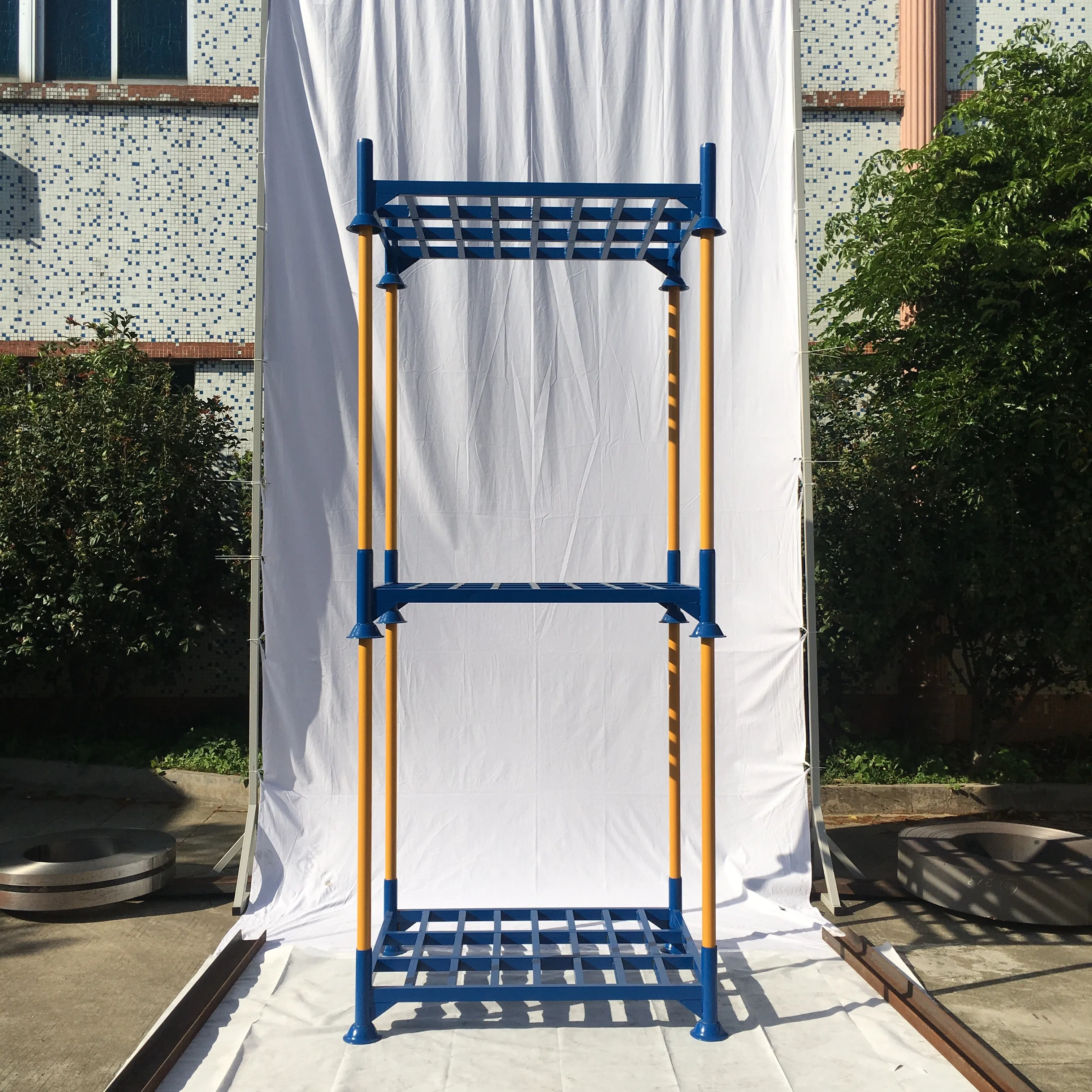 Steel Pallet Stacking Frames Applied In Paper Box Plastic Bag Fabric ...