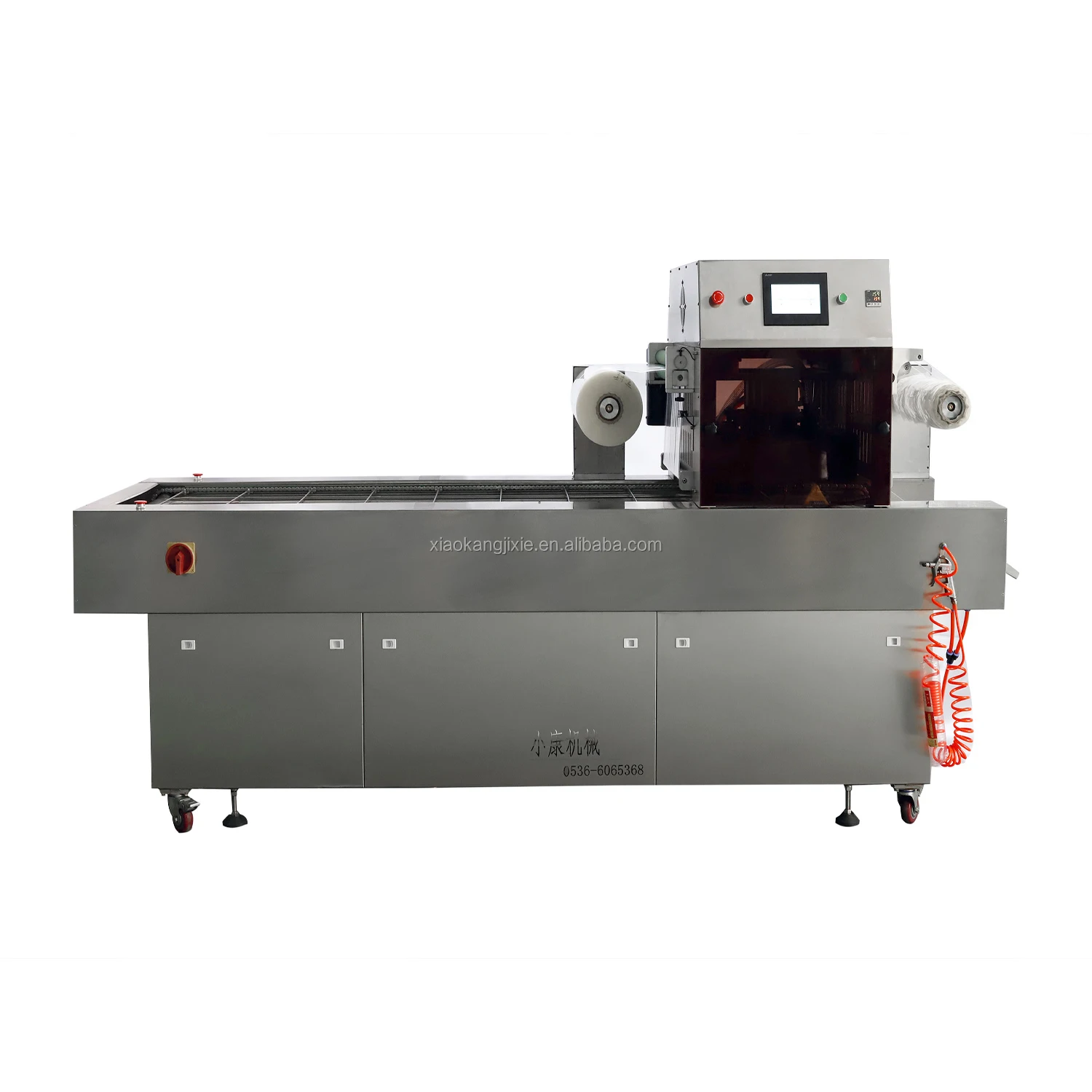 Automatic Continuous Tray Vacuum Skin Packaging Machine For Musang King ...