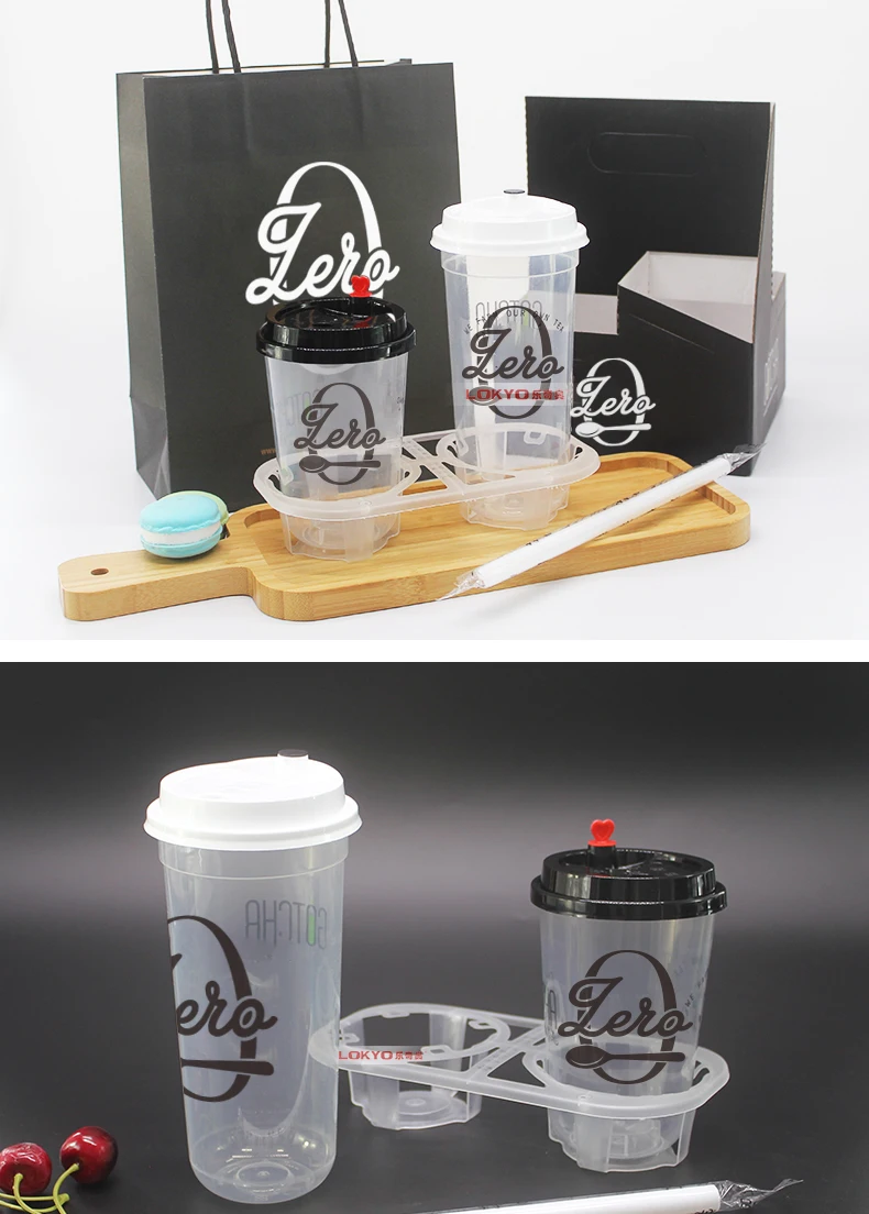 Milk Tea Packaging Takeout Packaging For Bubble Tea Cup Plastic Bag Cup ...