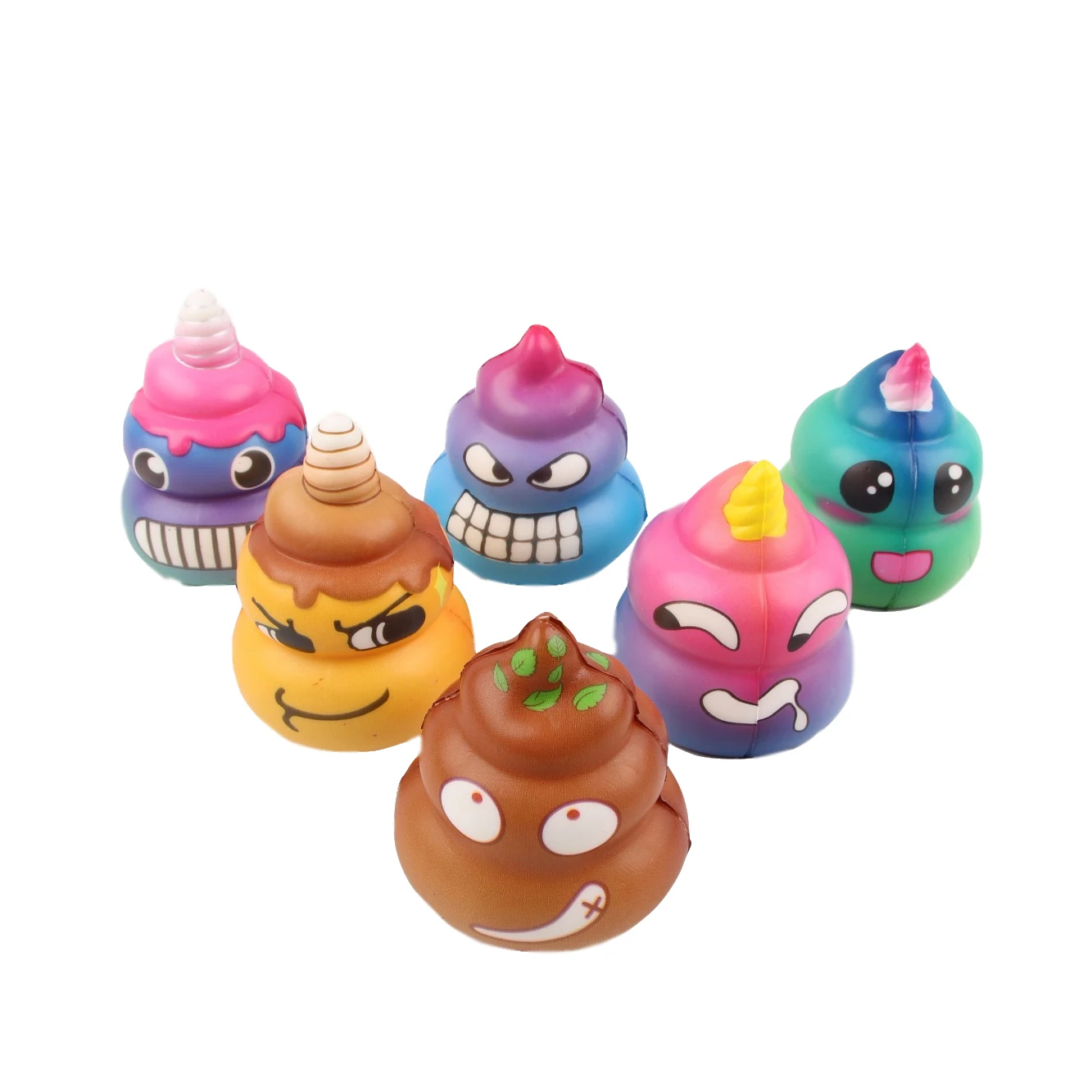 9cm Lovely Poo Squishy Toy Slow Rising Cartoon Characters Squishies ...