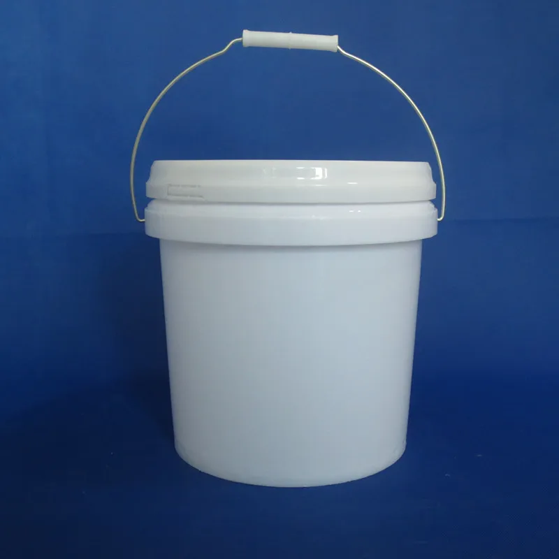 2 Gallons Pp Buckets Round Oil Pail With Handle Spout Lids Plastic ...