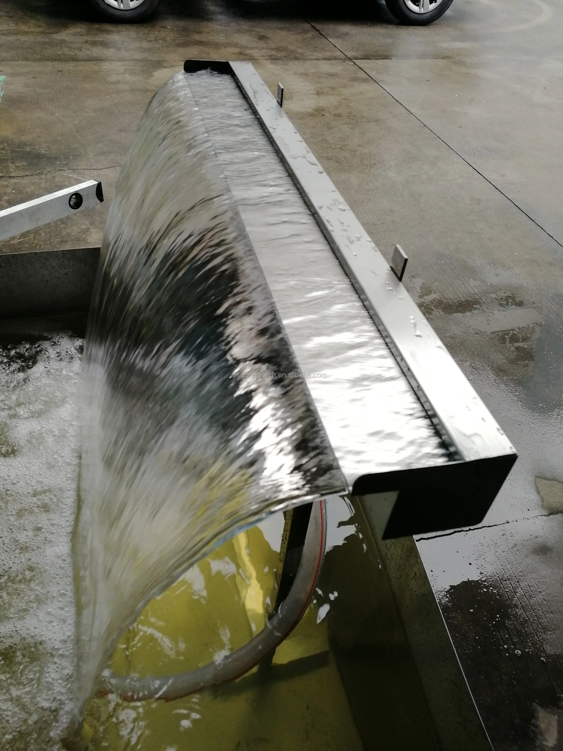 #316stainless Steel Cascade Spillway Waterfall With Rgb Led Bar For ...