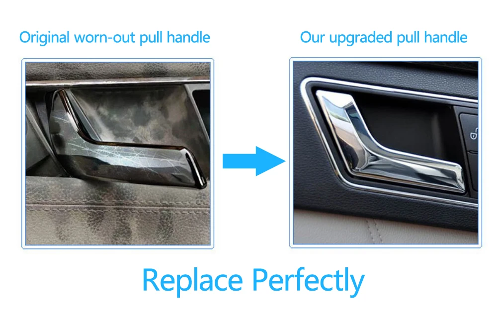 New Upgraded Interior Chrome Opening Door Pull Handle For Mercedes Benz ...