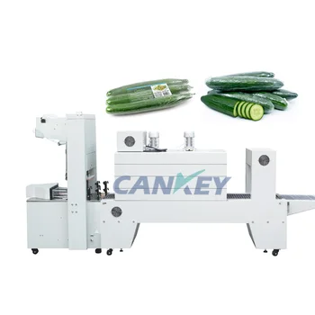 Manufacturer Semi Automatic Vegetable Cucumber Shrink Wrapping Machine ...