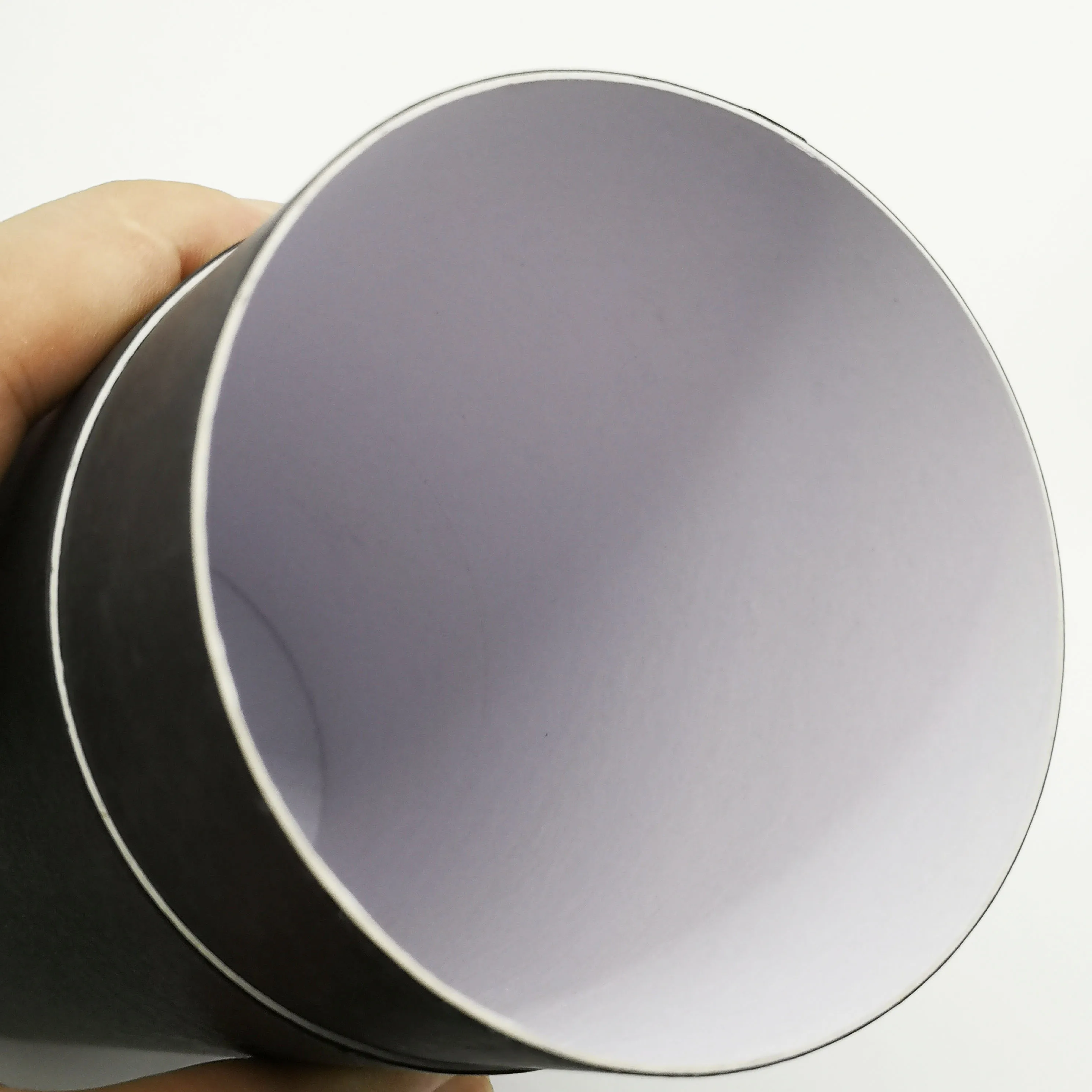 Retail Round Cylinder Paper Box Kraft Black Cardboard Tube