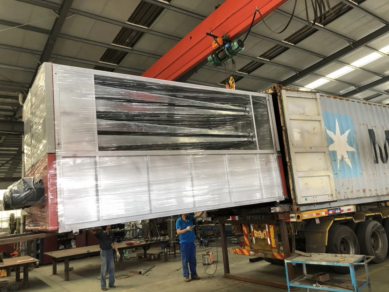 Open Width Compactor Of Textile Finishing Machinery Used For Open Width ...