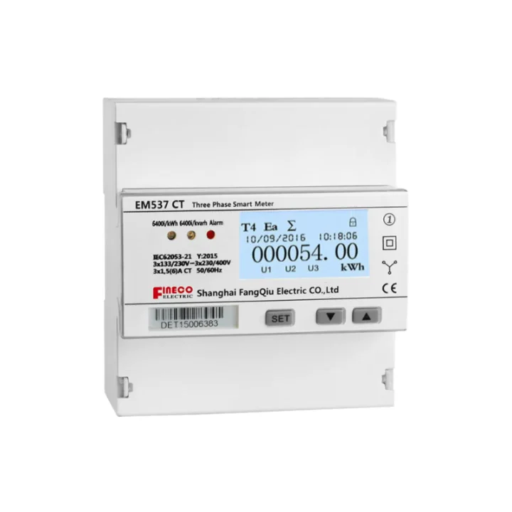 Em537-ct 3*230/400v 1.5(6)a Energy Meter With Modbus Kwh Meter With Ct ...