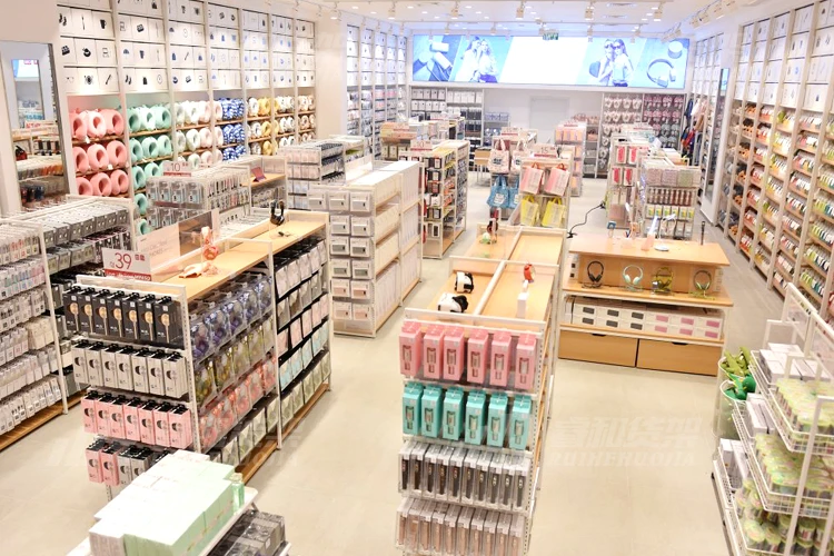 High Quality Miniso Daiso Shelf 1dollar Gifts Store Gondola Shelving ...