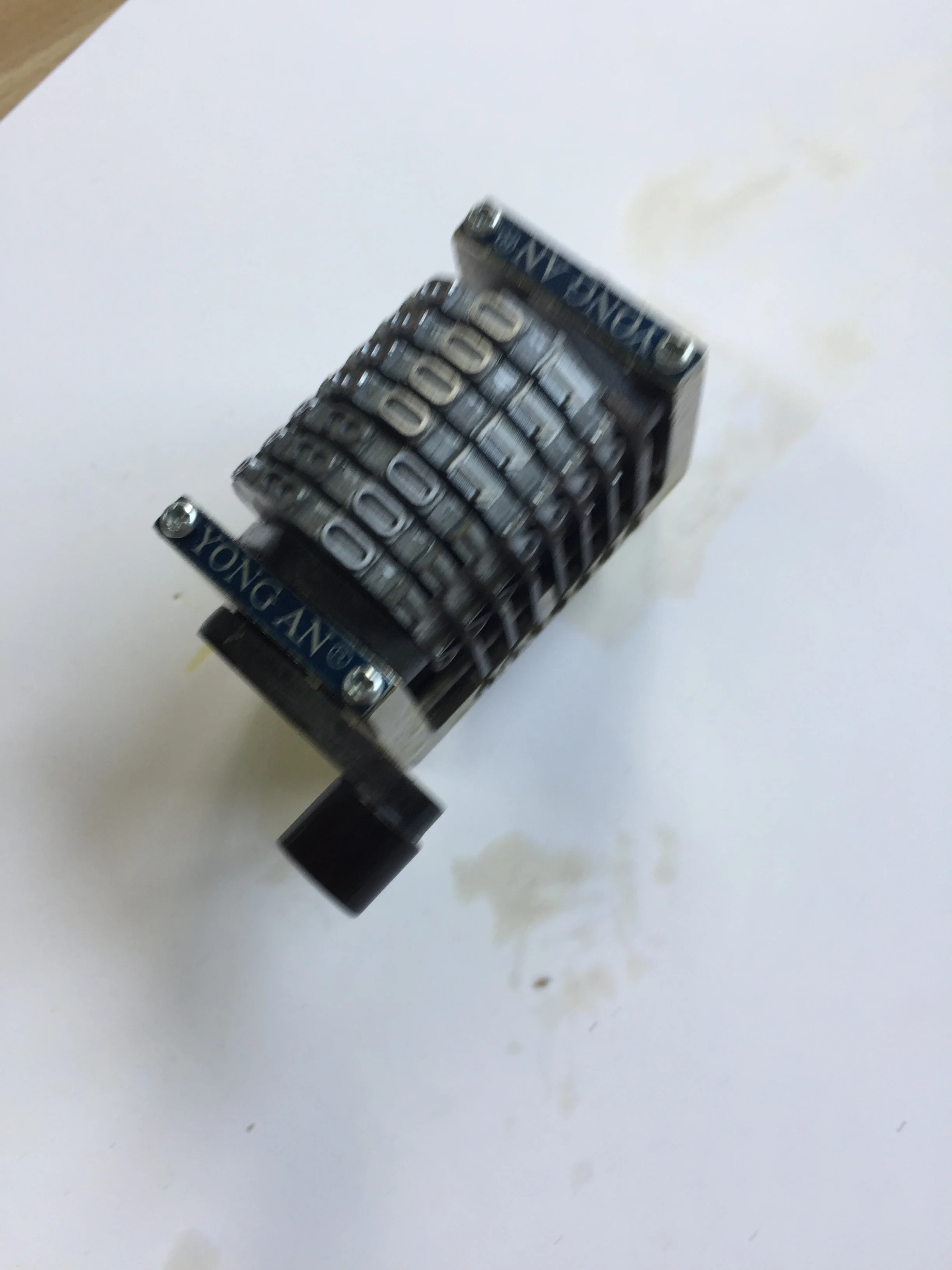 Rotary Numbering Machine for GTO - 7 Digits, Gothic Font