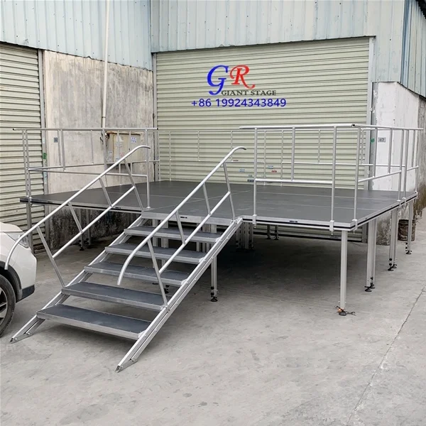 Round Stage Platform Mobile Portable Event Curve Stage Step for Sale ...