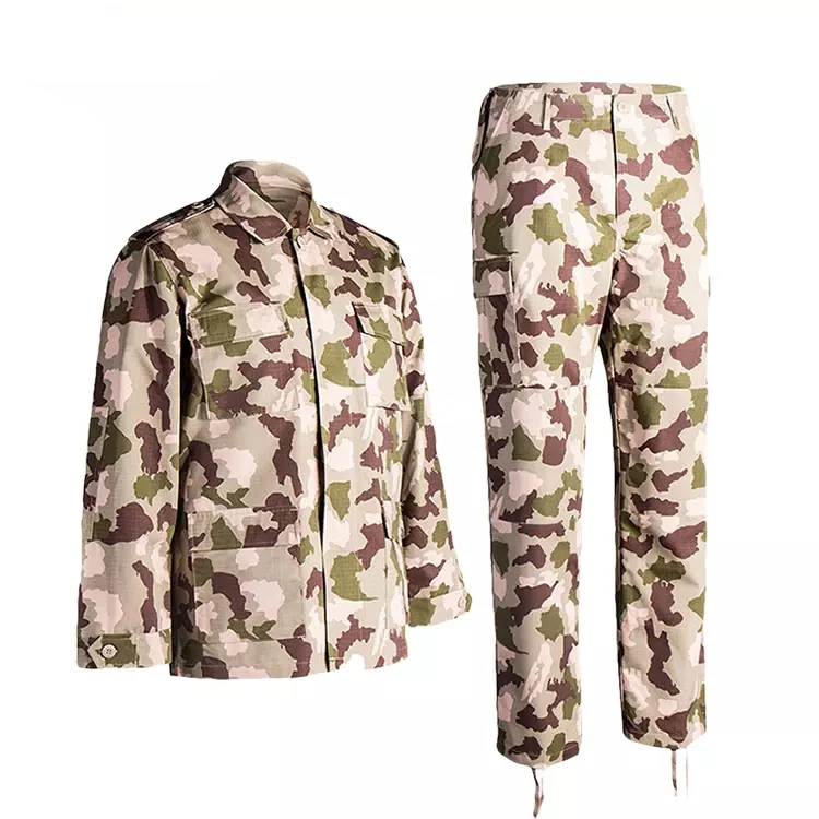 Nigeria Military Uniform Desert Sand Color Camouflage Combat Uniform ...