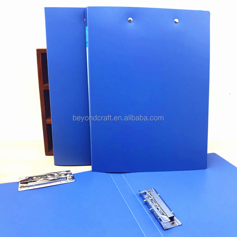 A4 Size Office Metal Clip File Holder Plastic Pp Clamp Documents Folder ...