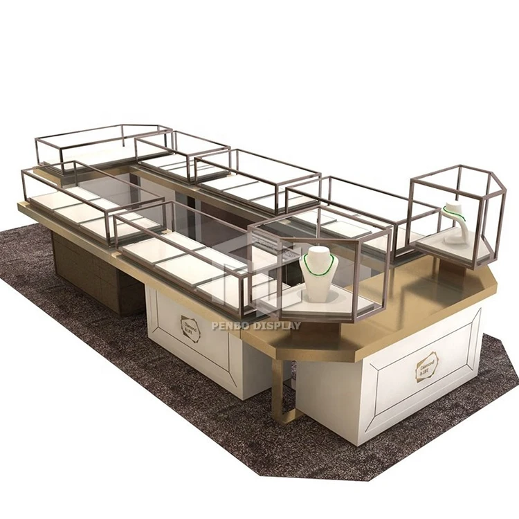 Luxe Juwelier Winkel Glazen Display Showcase Te Koop Sieraden Vitrine ...