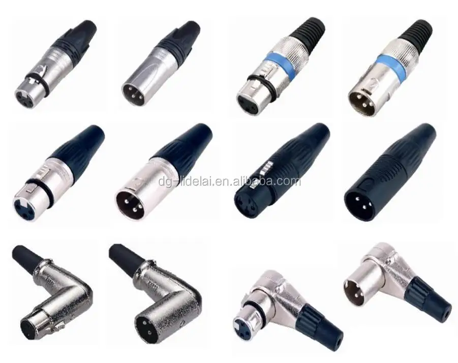 3-pin Right Angle Mini Xlr Pcb Mount Panel Connector| Alibaba.com