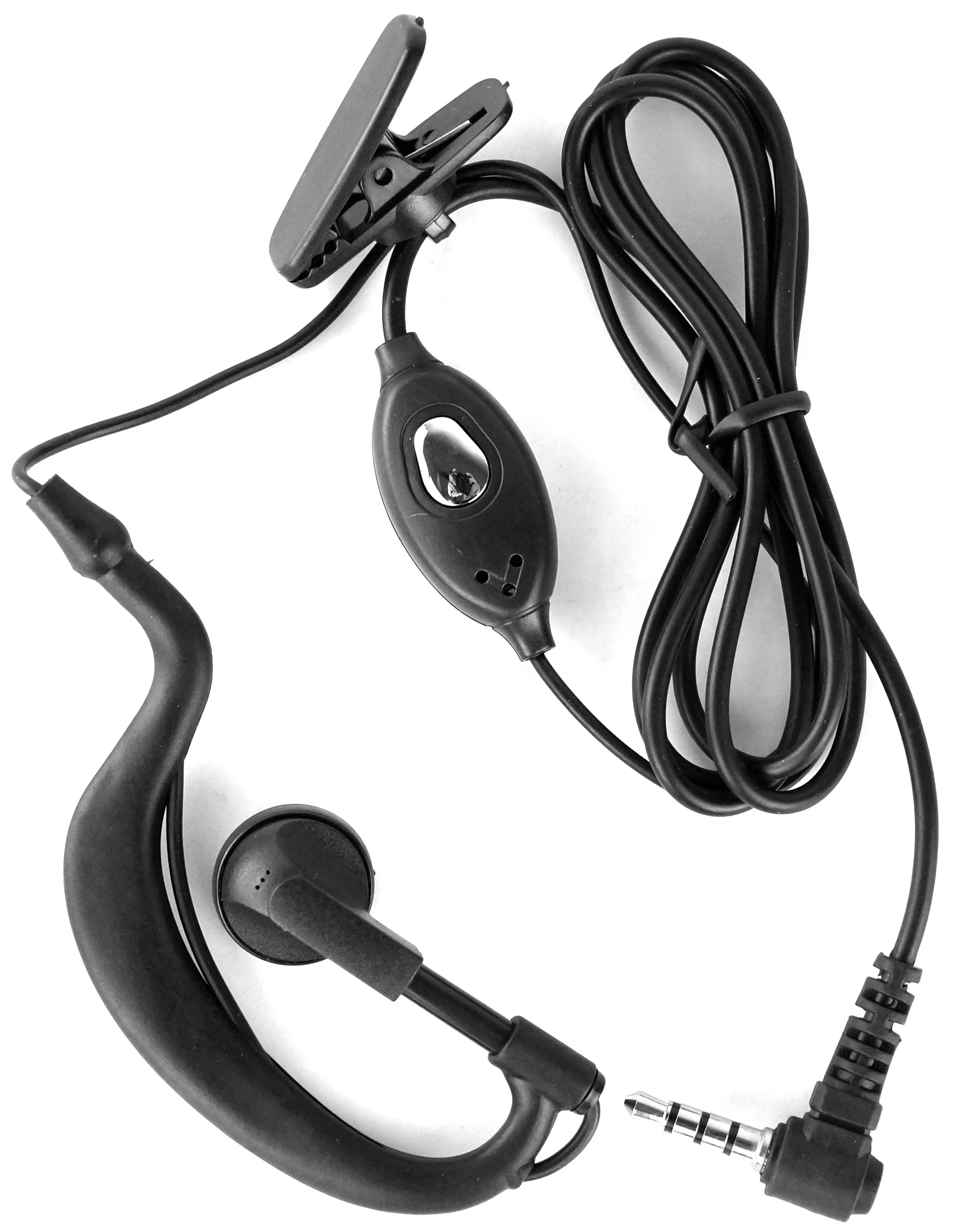 Baofeng Earphone - D-Shape Earpiece with PTT Microphone