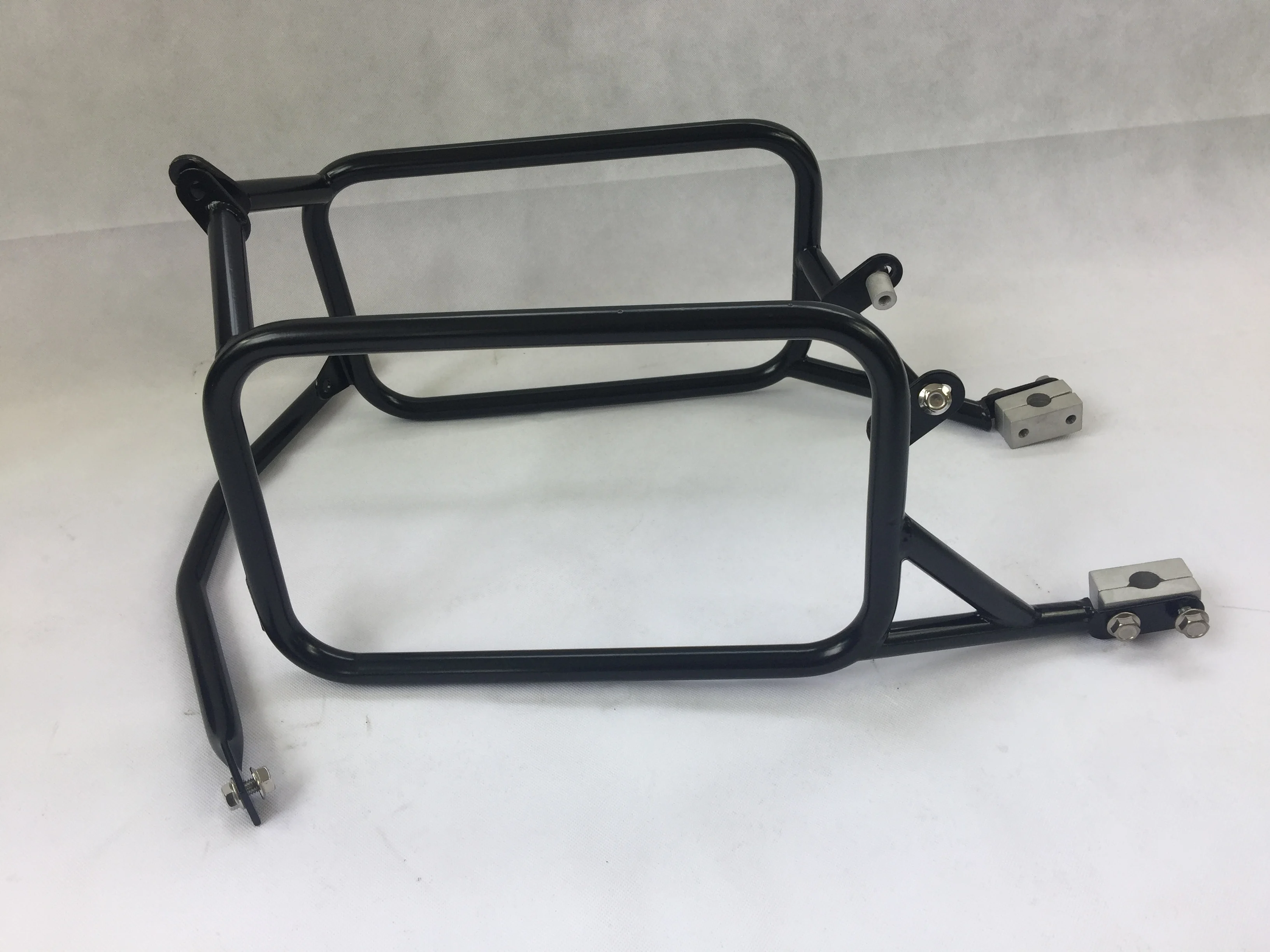 Black Aluminum Motor Side Boxes Pannier Racks 43l 36l 32l For Kawasaki ...