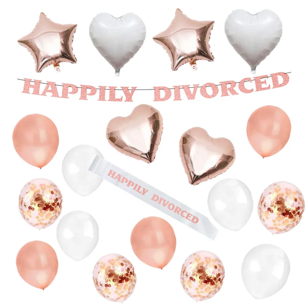 Pafu Oem Party Decoration Divorced Party Decoration Kit Sash Rose Gold ...