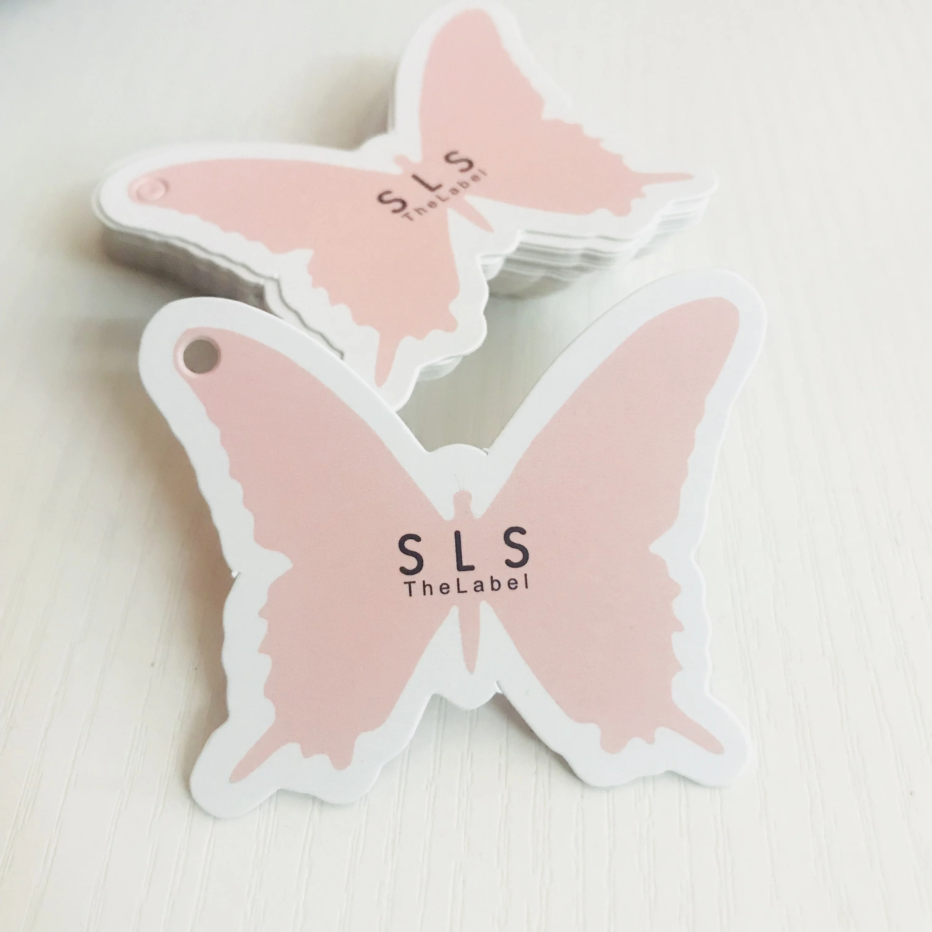 Custom Butterfly-Shaped Tags for Garments & More