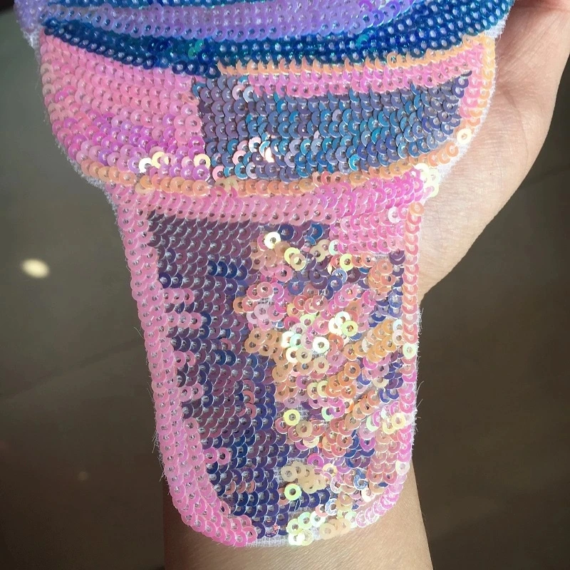 5 Mix and Match Sequin Stickers - Shiny Ice Cream Stitches
