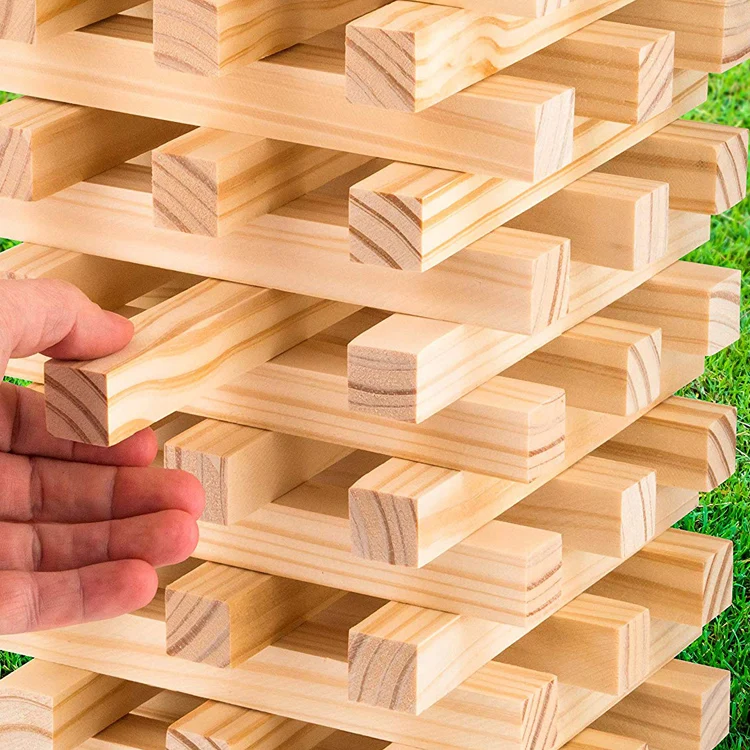 Jumbo Wooden Blocks Outdoor Family Garden Stacking Game - Buy Jumbo ...