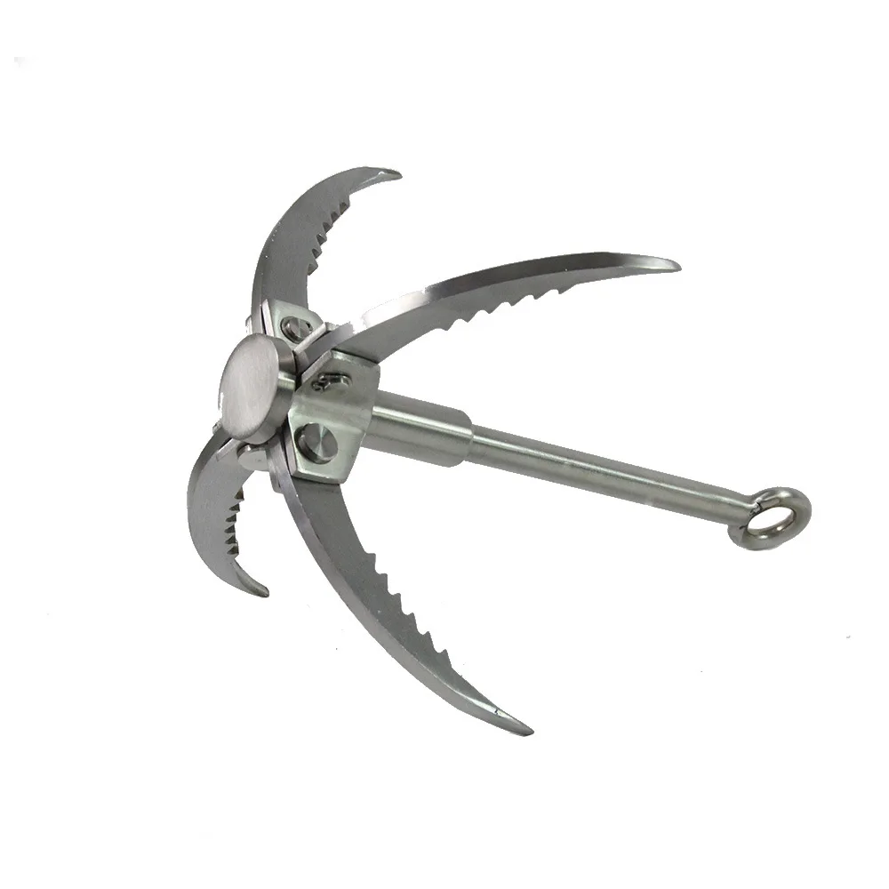 Stainless Steel Survival Folding Grappling Hook Multifunctional Outdoor ...