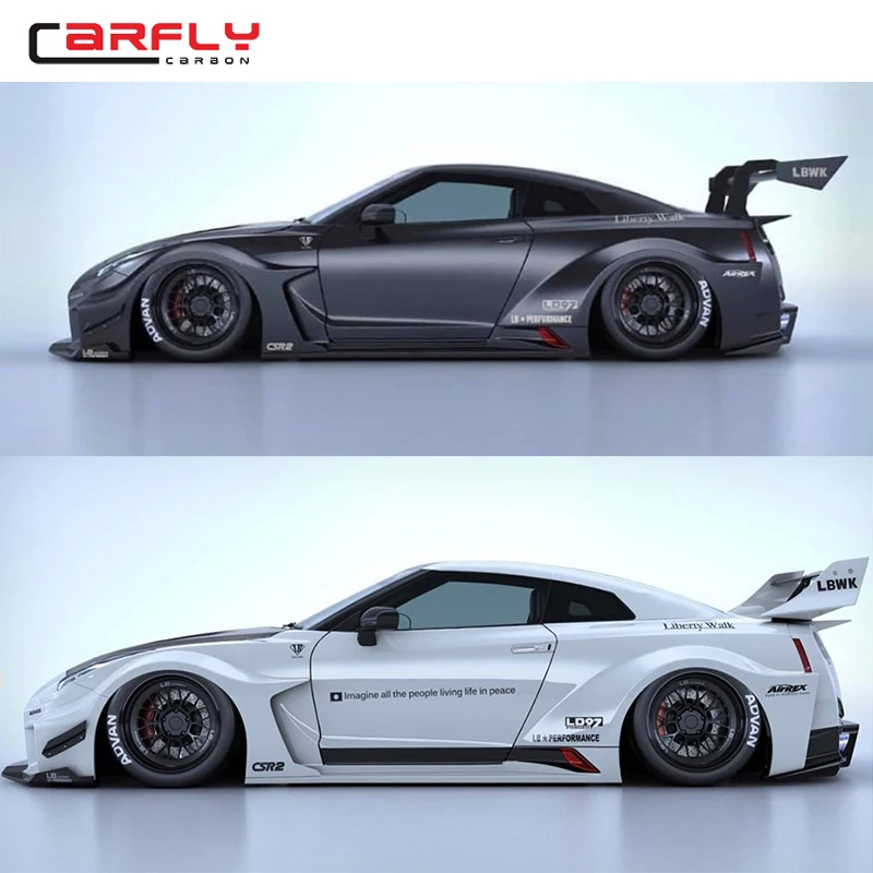 Lb Style Wide Body Kits Carbon Body Kits For Gtr Bodykit R35 - Buy Gtr ...