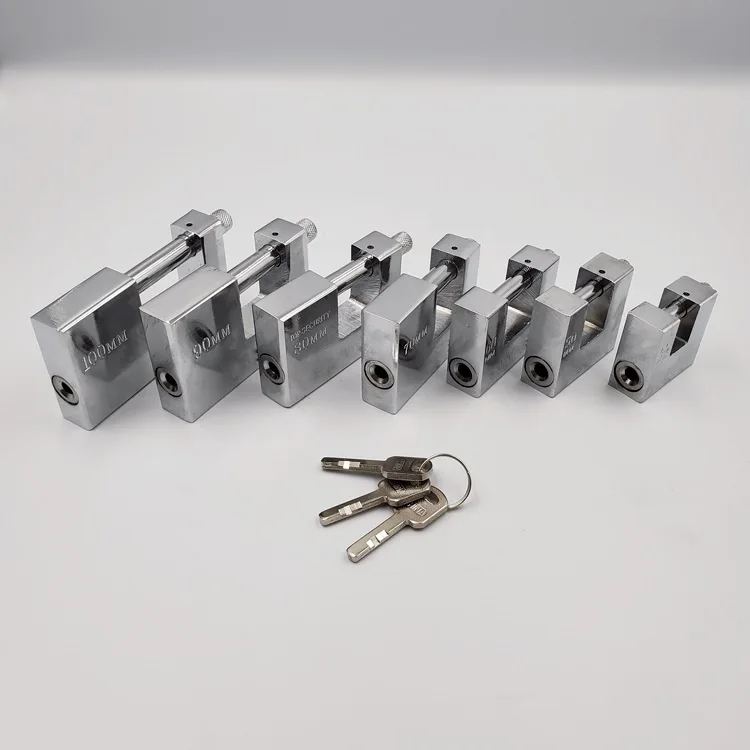 70mm Iron Lock Body Electronic Chrome Plated Vane Key Rectangular ...