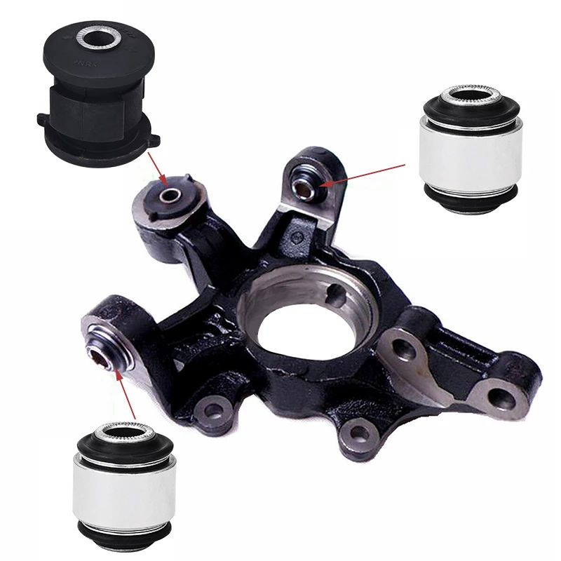 Rear Arm Knuckle Bushing Kit Rubber Suspension Control Arm Bushing ...
