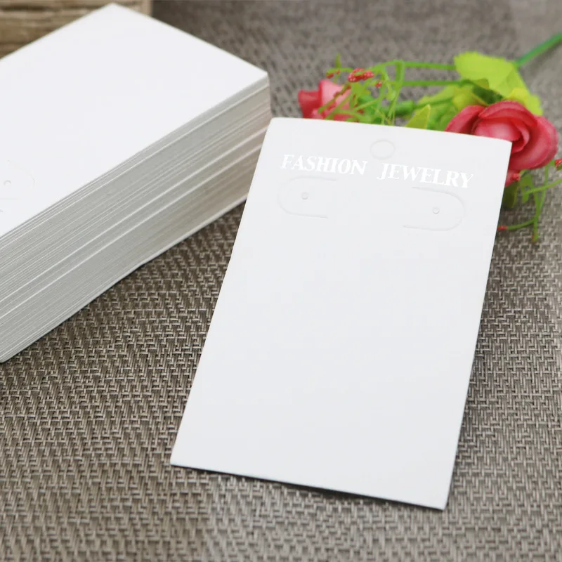 Custom Logo Printed Long Jewelry Earring Paper Cards Hanging Holder ...