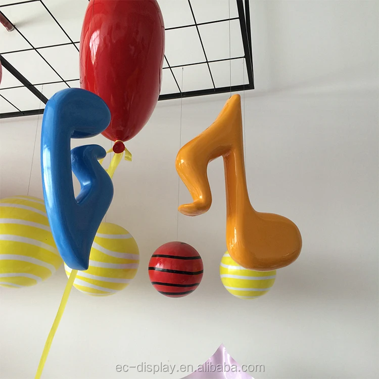 Customize Visual Display Music Notes Props - Buy Fiberglass Music Notes ...