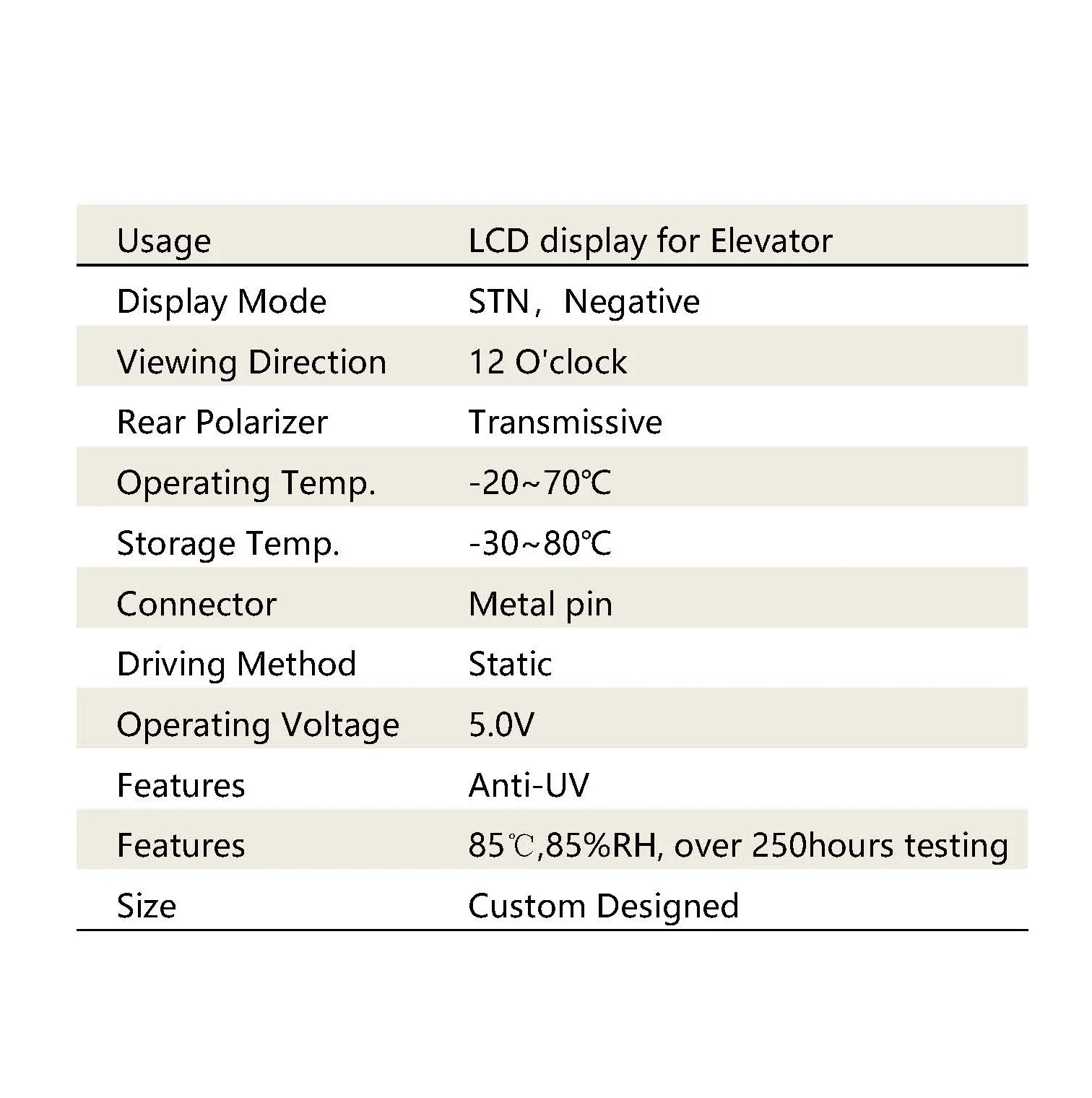 16 Segment Display Elevator Lcd 2 Digit Segment Lcd Display Static 5v ...