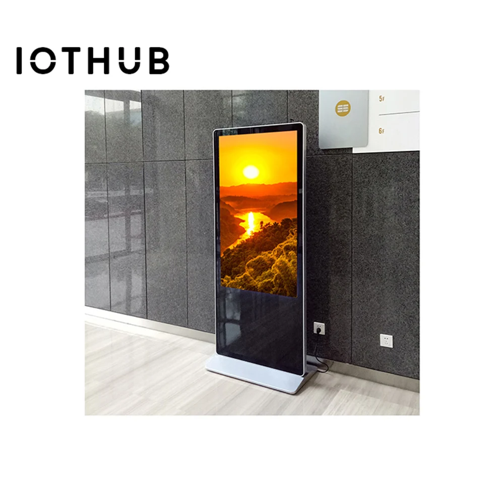 Hushida 42 43 Inch Indoor Vertical Advertising Machine Lcd Touch Screen ...