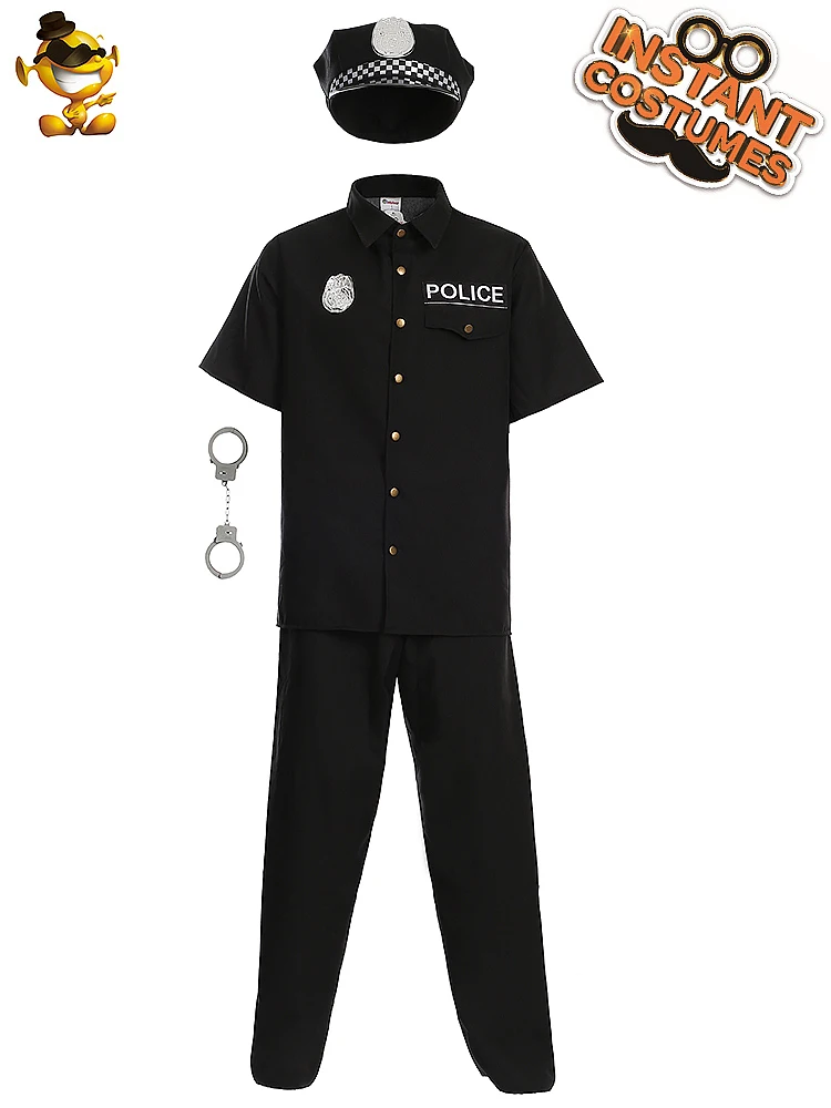 Wholesale Halloween Cool Police Officer Uniform Role Play Fancy Career ...