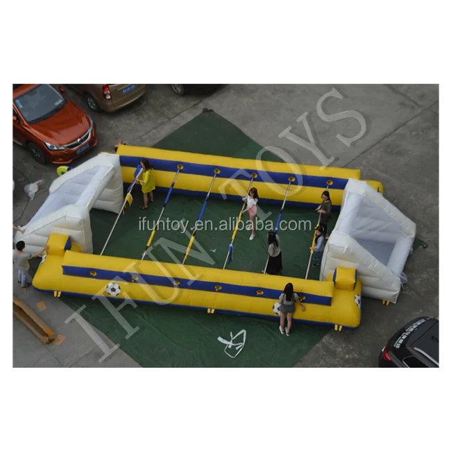 Popular Inflatable Table Football Field / Giant Outdoor Inflatable ...