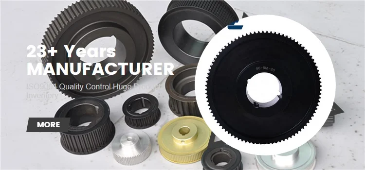 90 Tooth 8mm Pitch Cast Iron Timing Pulley 3:1 for Belts